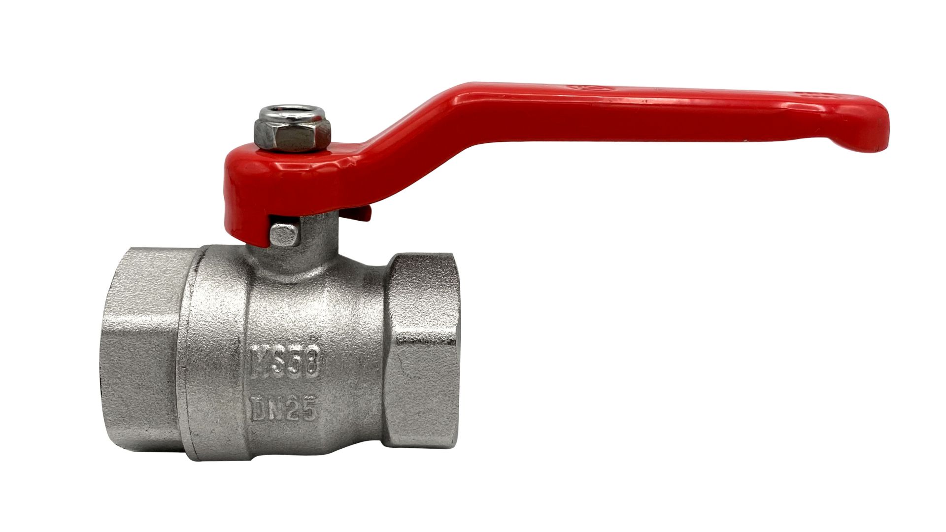 Edelstahl KH IG G / IG G mit vollem Durchgang 2-teilig mit Standardgriff, Kugelhahn Edelstahl ...